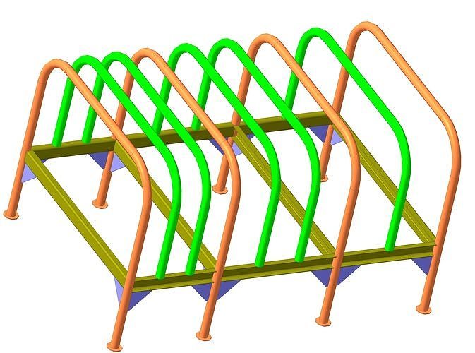 Rack shelf frame free 3D model | CGTrader