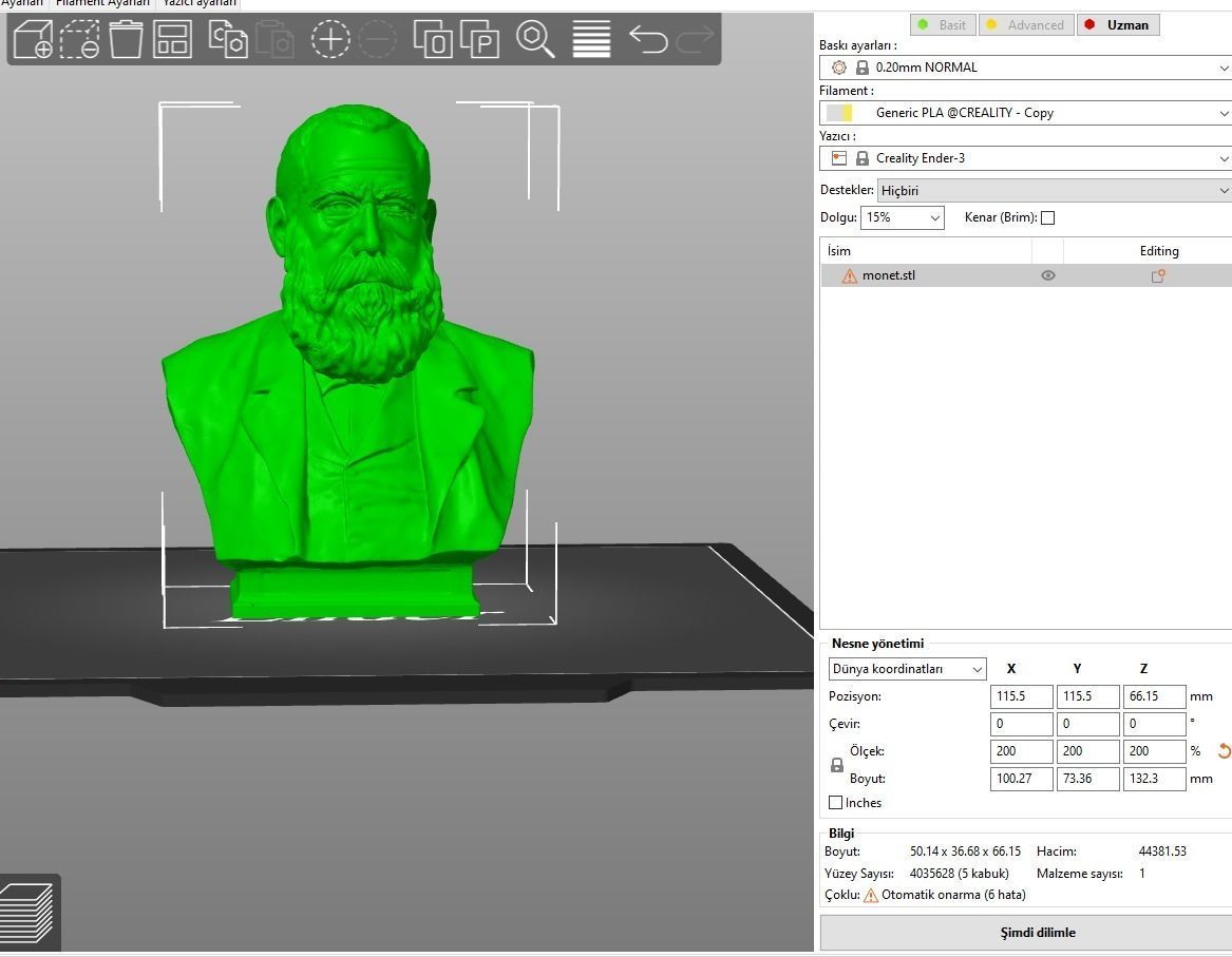 Claude Monet 3D model 3D printable | CGTrader