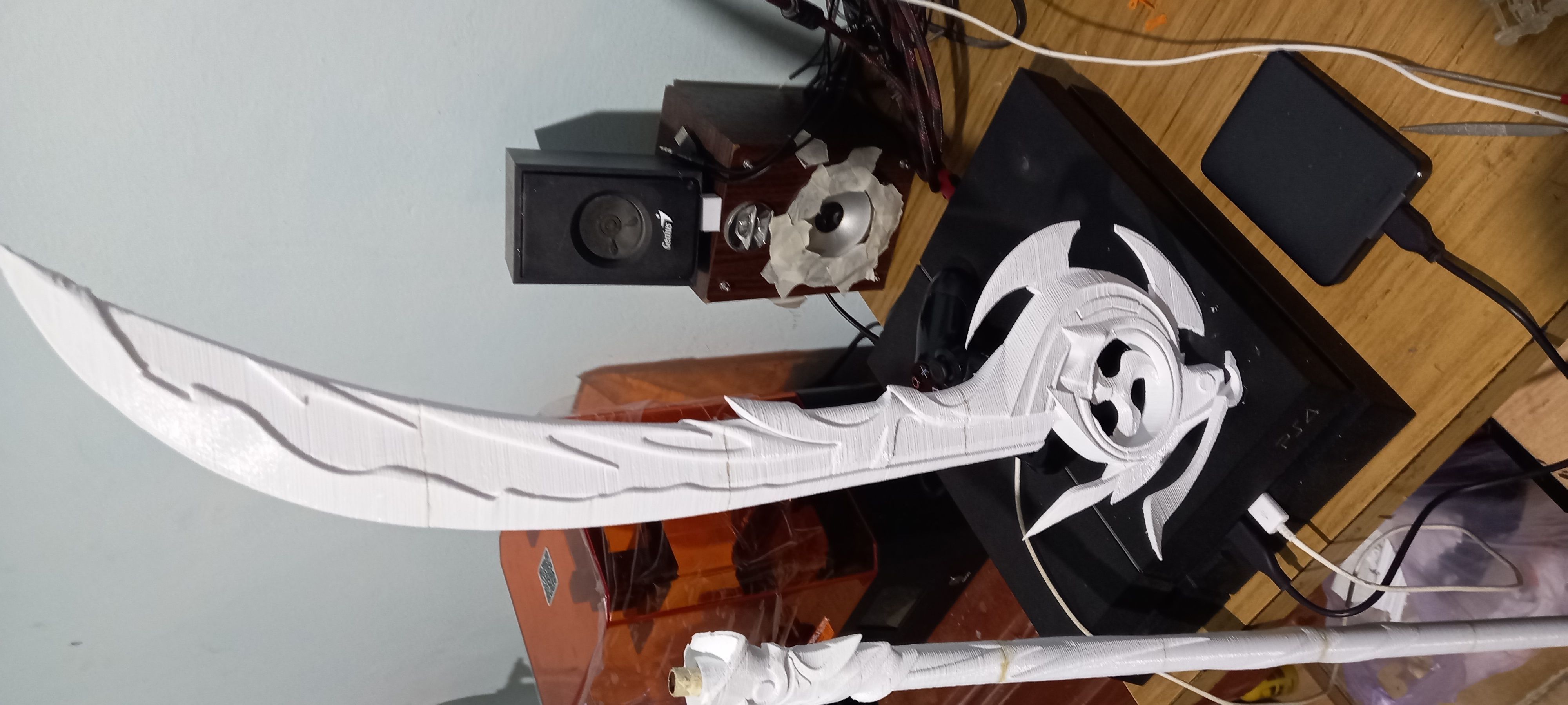 Genshin impact Engulfing Lightning Raiden shogun lance 3D model 3D ...