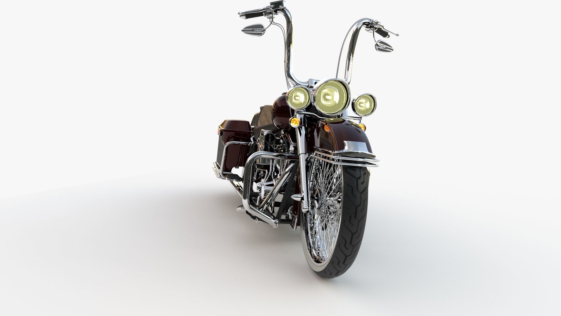 Harley Custom Bagger 3D model | CGTrader
