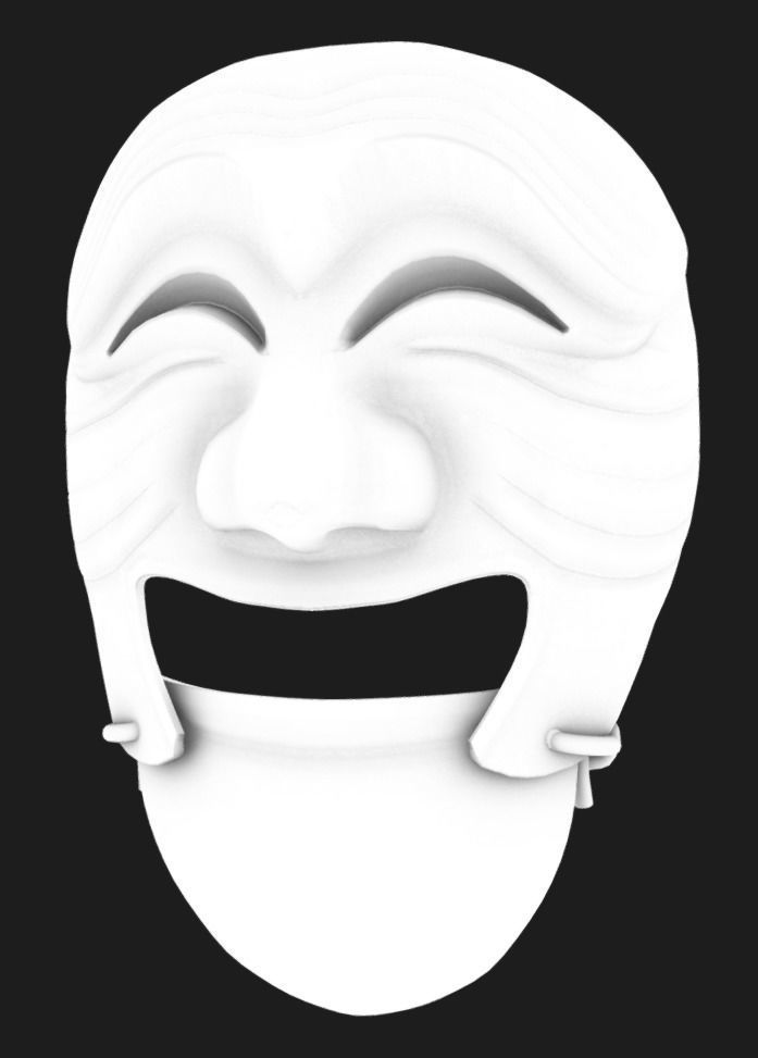 3D model Hahoe Tal - Korean Traditional Mask VR / AR / low-poly | CGTrader