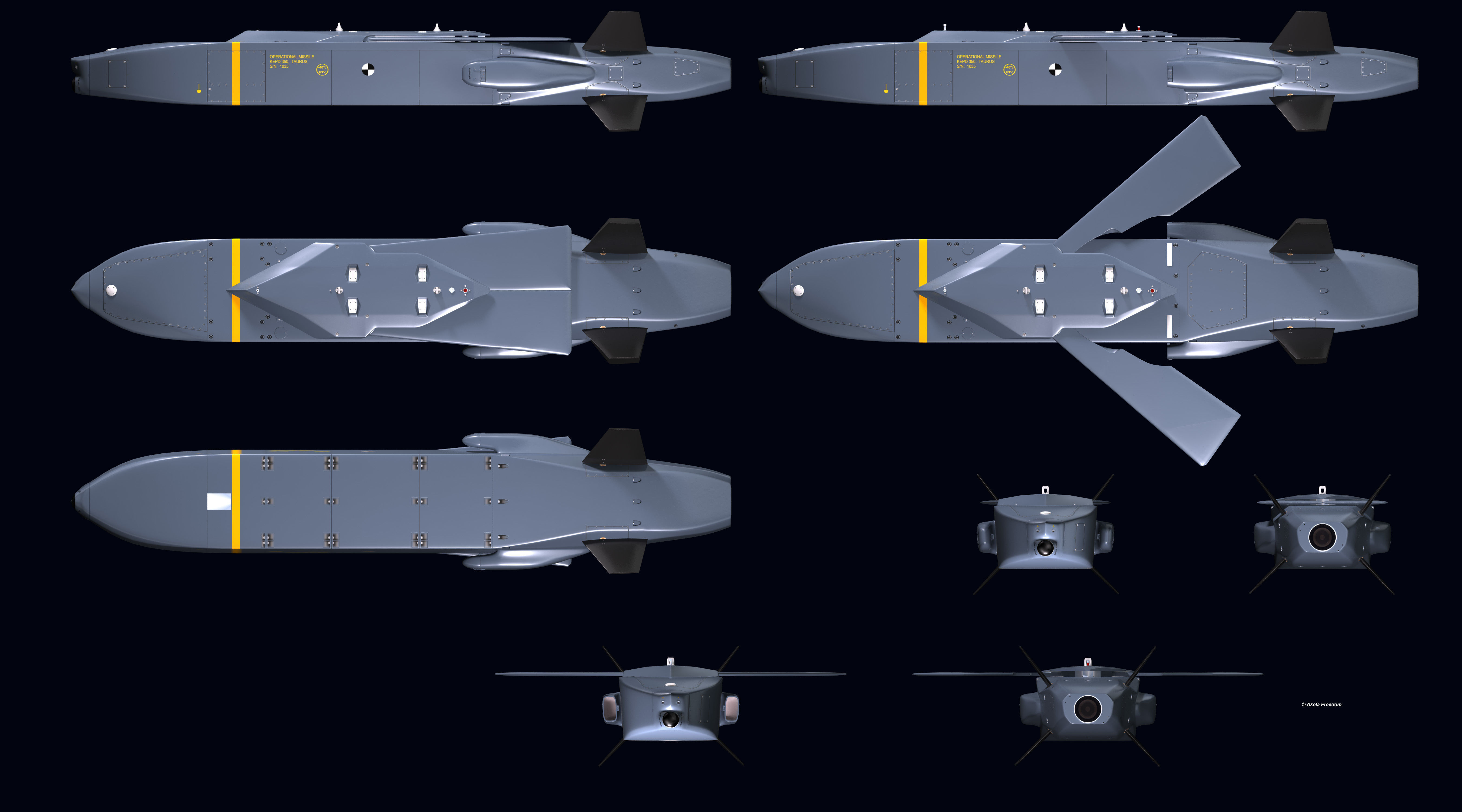 Taurus KEPD 350 3D model animated | CGTrader