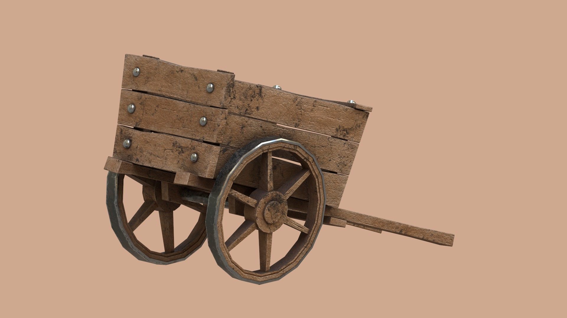 3D model Low-Poly Stylized Cartoony Cart VR / AR / low-poly | CGTrader