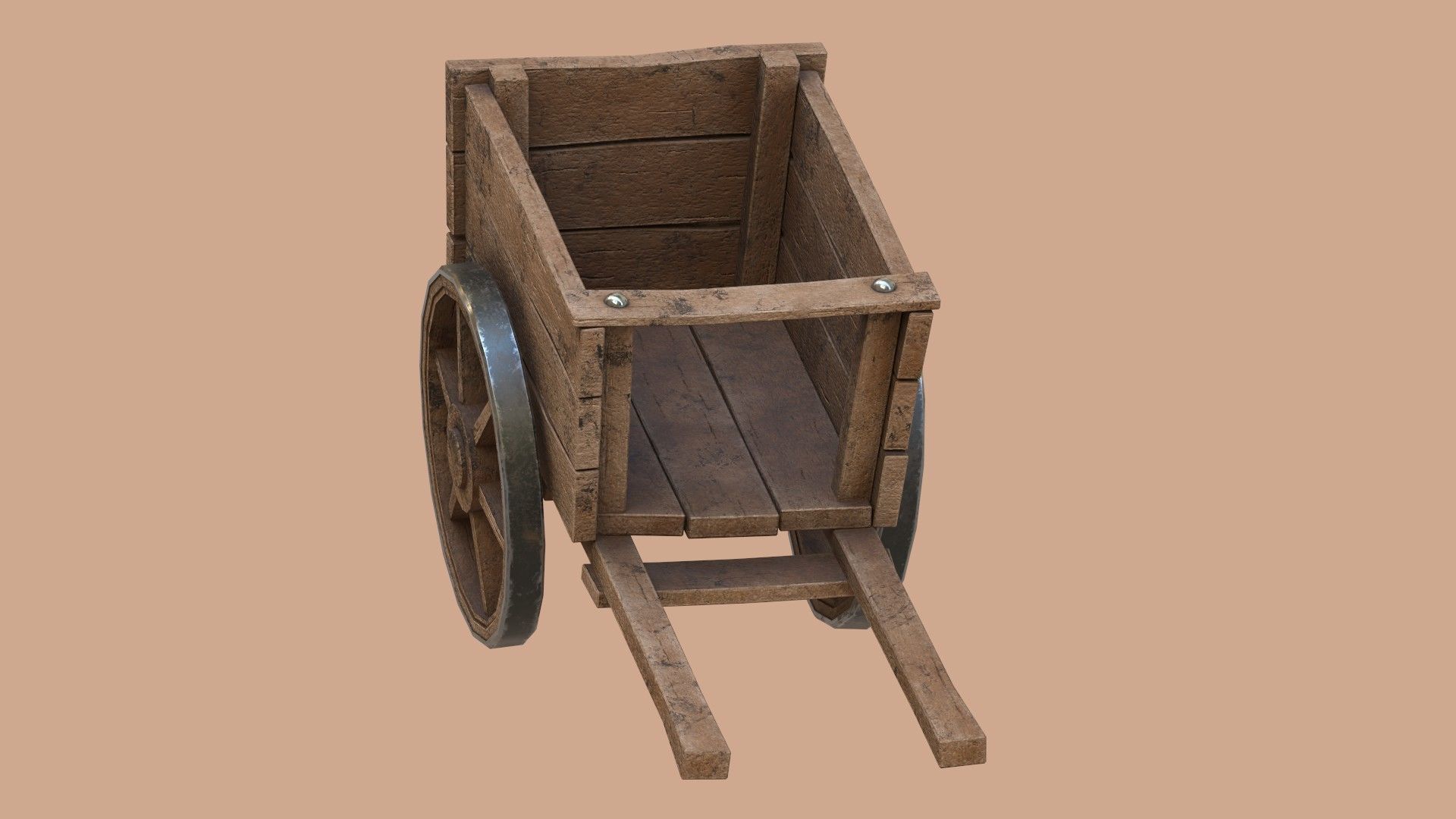 3D model Low-Poly Stylized Cartoony Cart VR / AR / low-poly | CGTrader