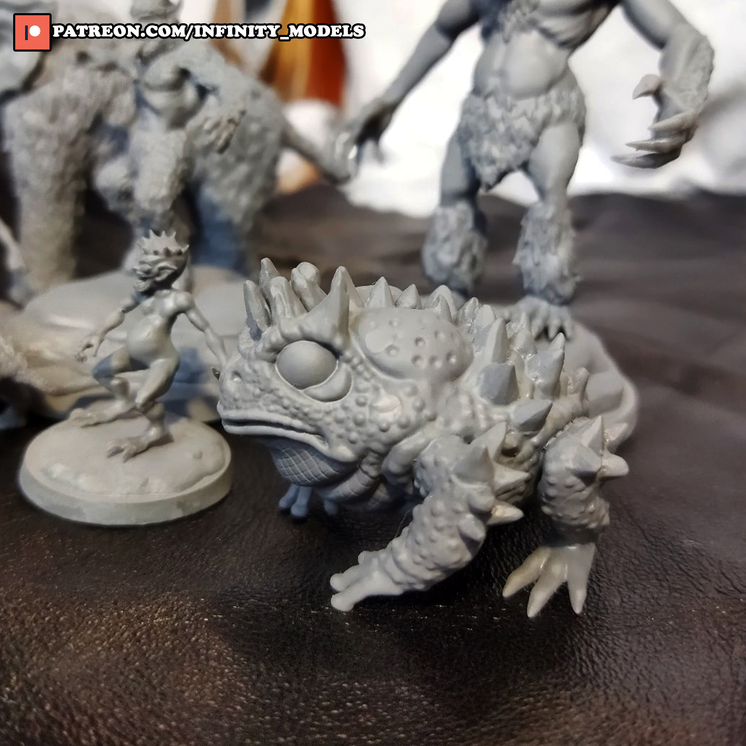 Ice Toad - Tabletop Miniature 3D model 3D printable | CGTrader