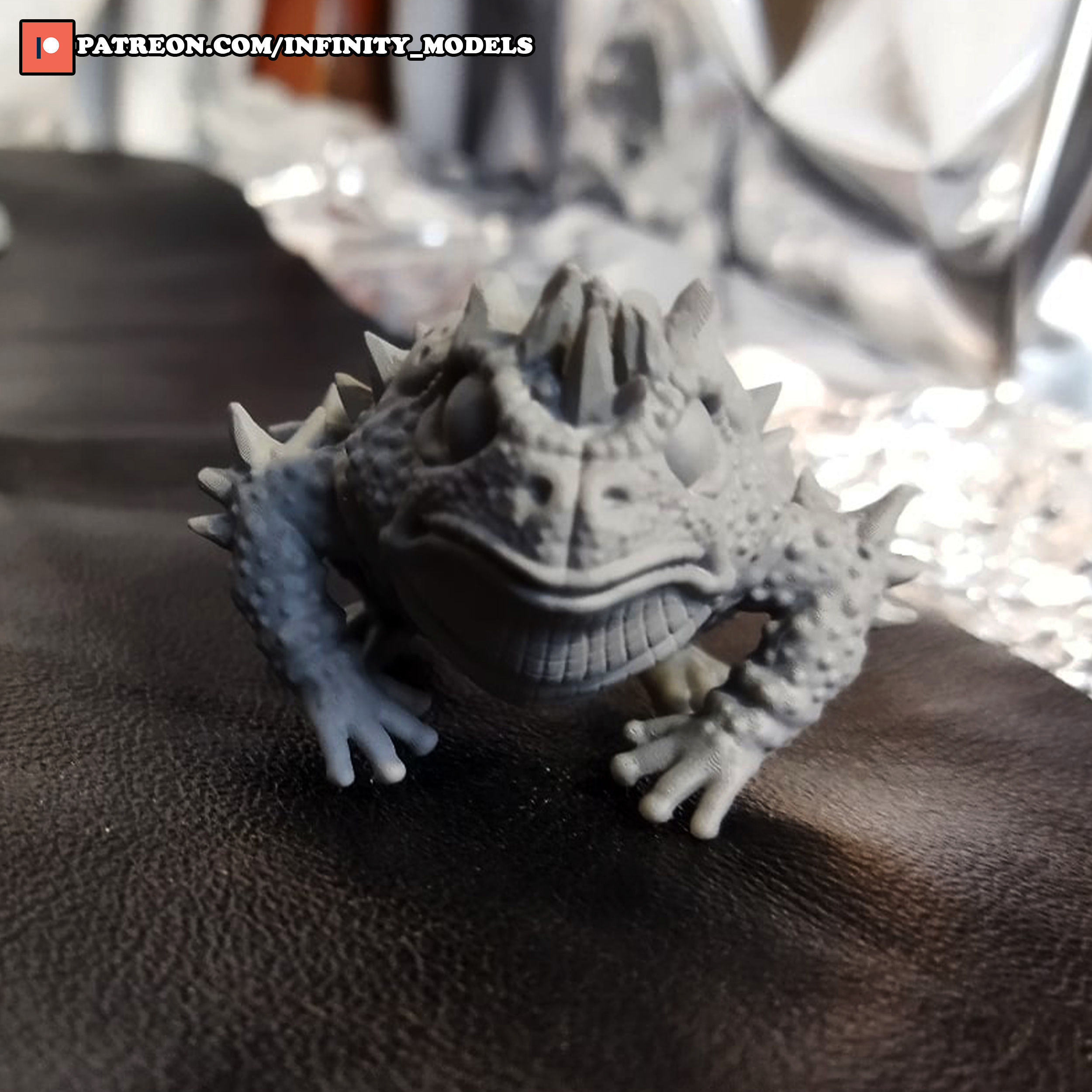 Ice Toad - Tabletop Miniature 3D model 3D printable | CGTrader