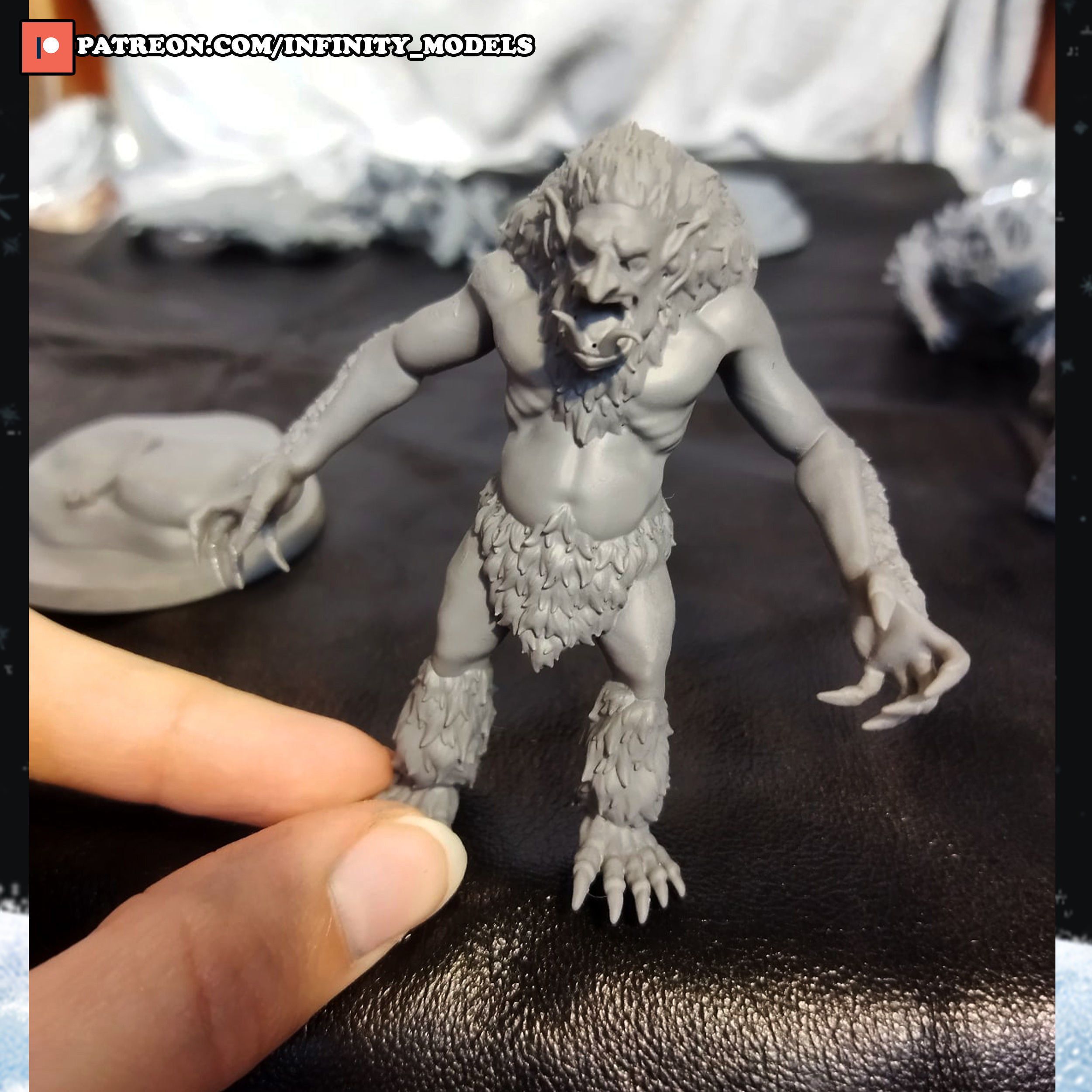 Ice Troll- Tabletop Miniature 3D model 3D printable | CGTrader
