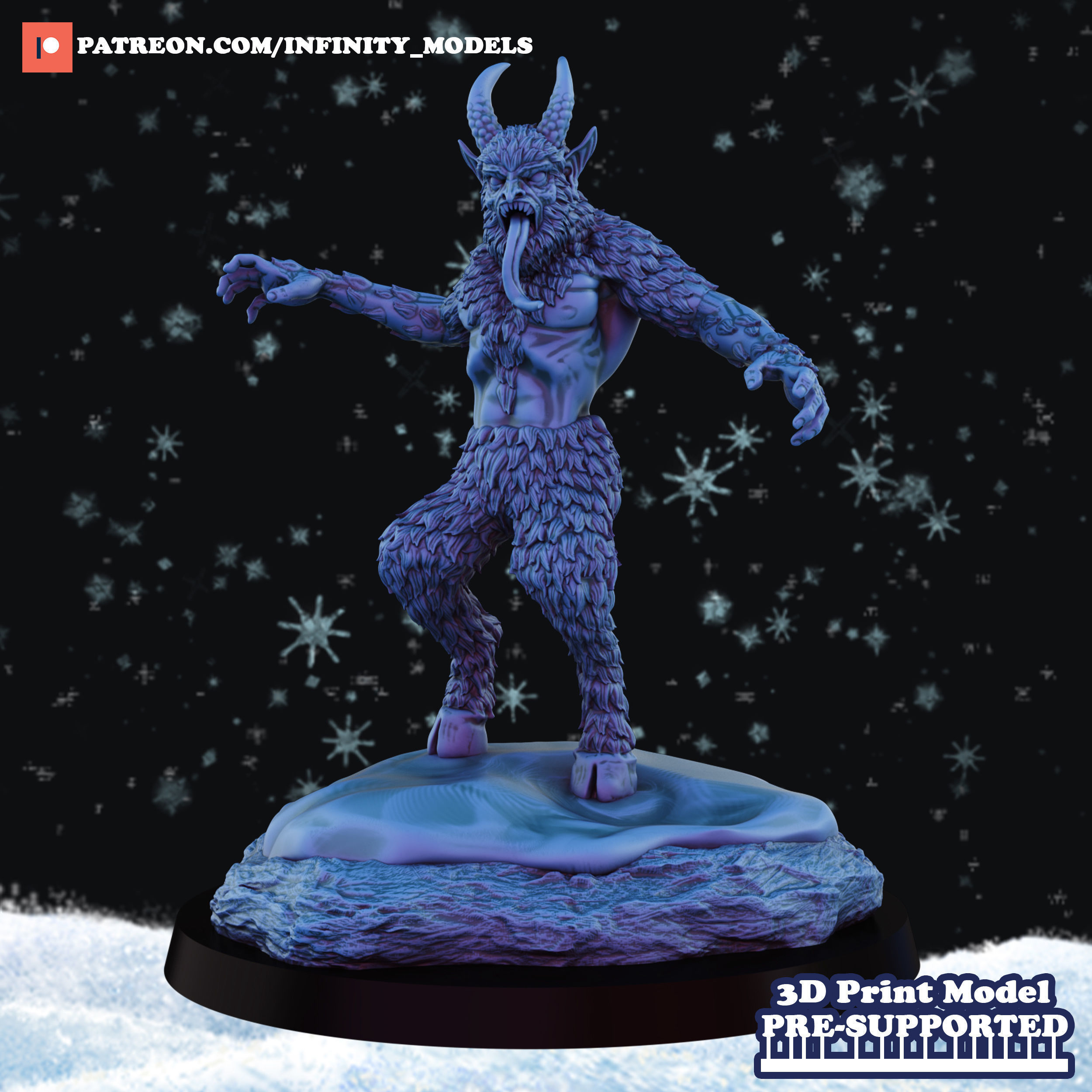 Krampus - Tabletop Miniature 3D model 3D printable | CGTrader