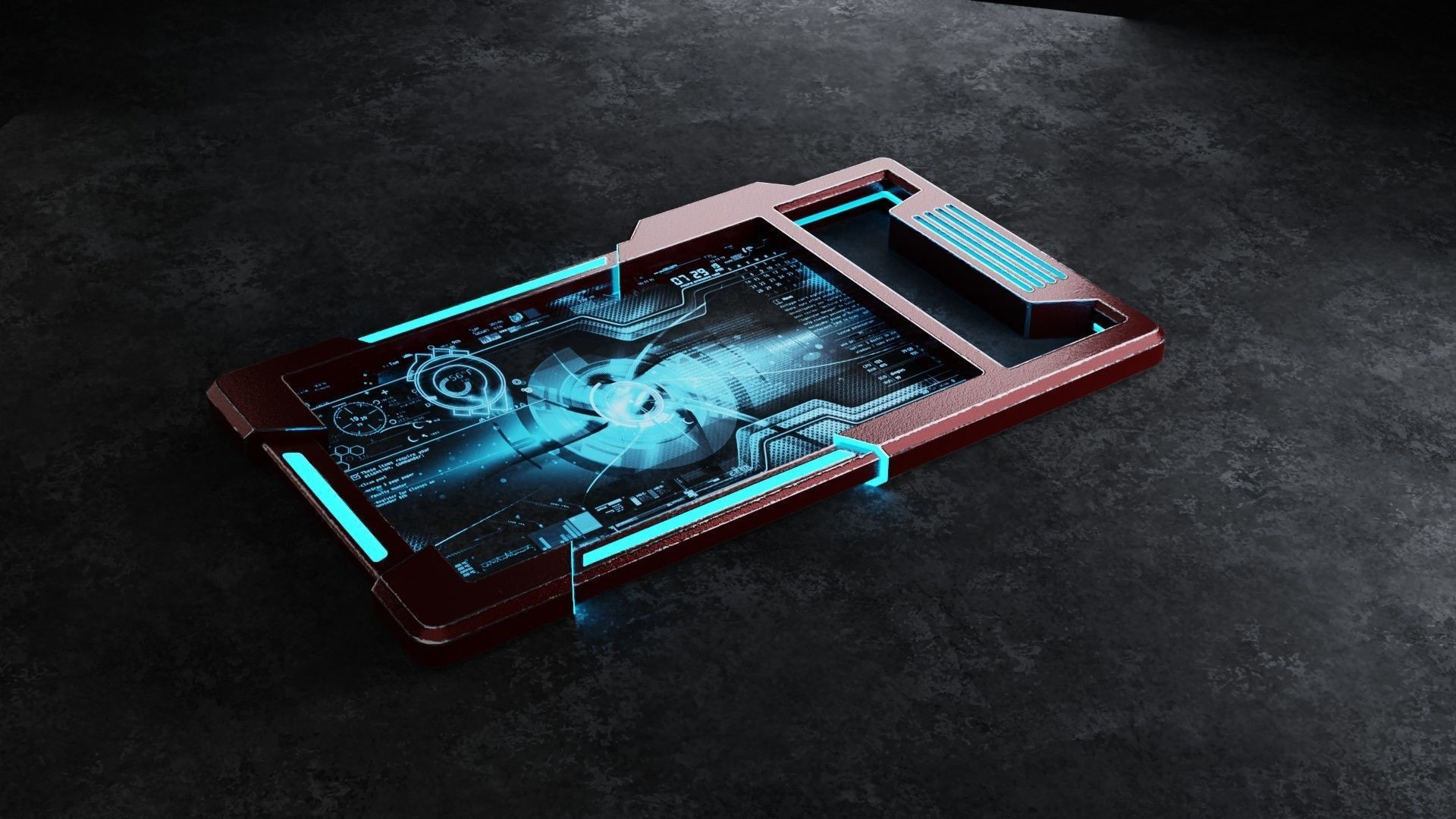 3D model sci-fi tablet VR / AR / low-poly | CGTrader