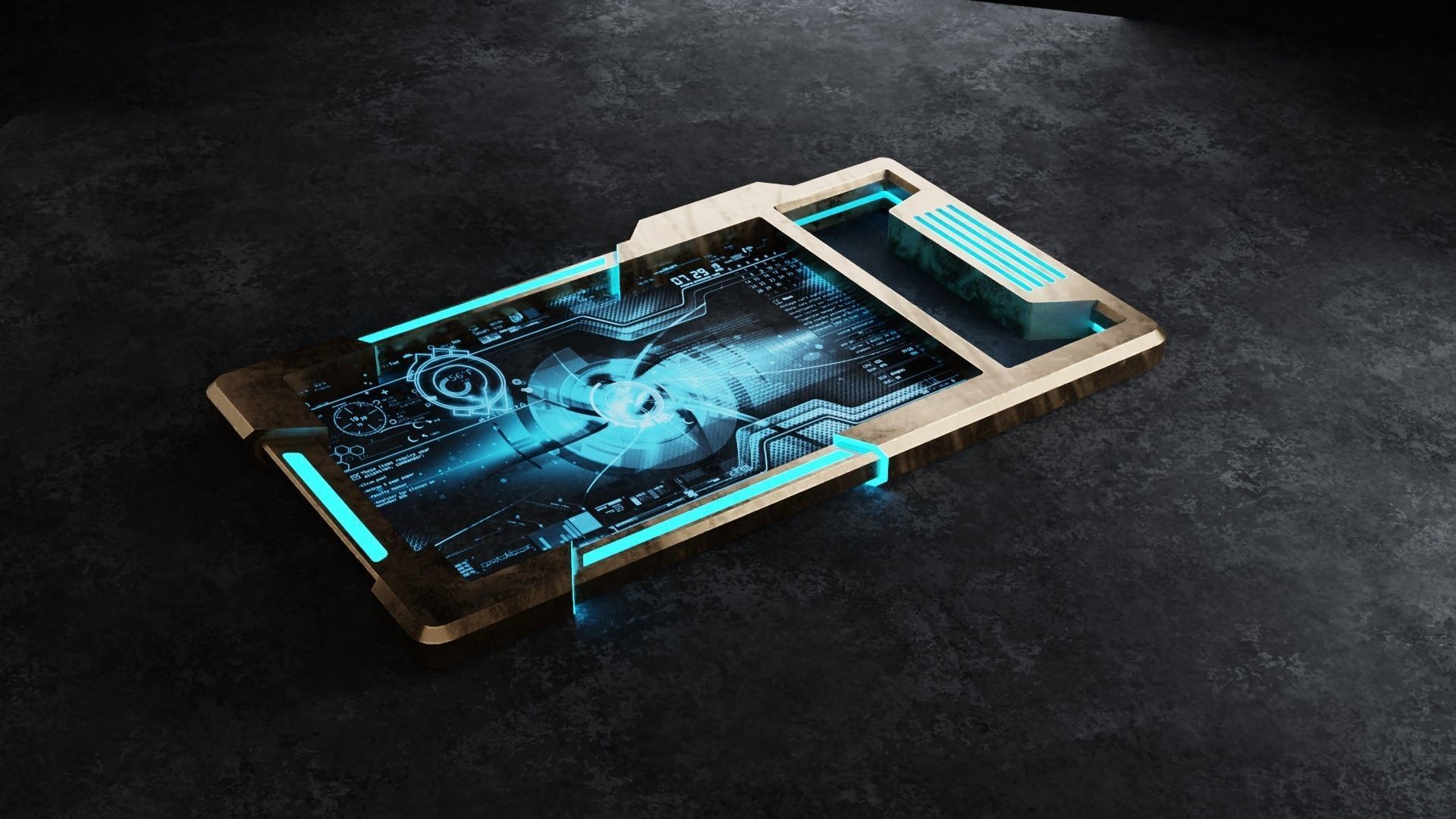 3D model sci-fi tablet VR / AR / low-poly | CGTrader