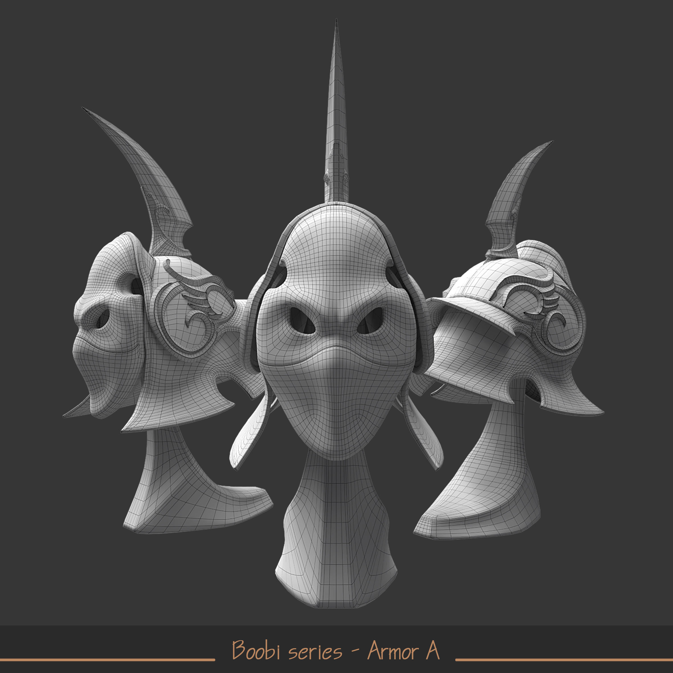 Boobi series - Armor A 3D model | CGTrader