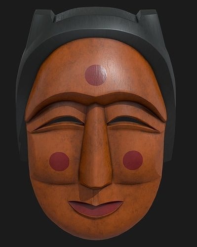 3D model Gaksital - Korean Traditional Mask VR / AR / low-poly | CGTrader