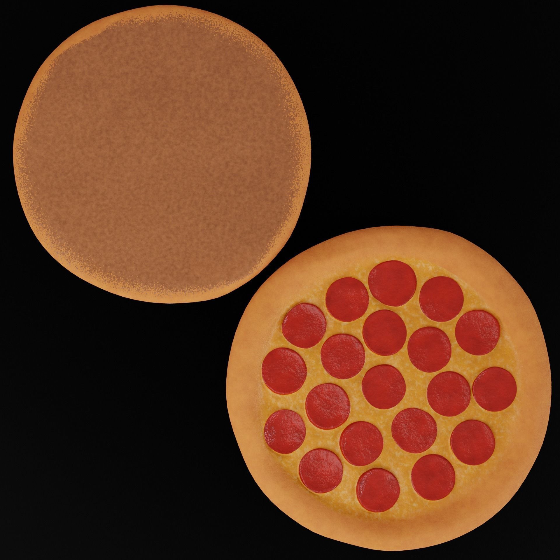 3D model Pepperoni Pizza VR / AR / low-poly | CGTrader