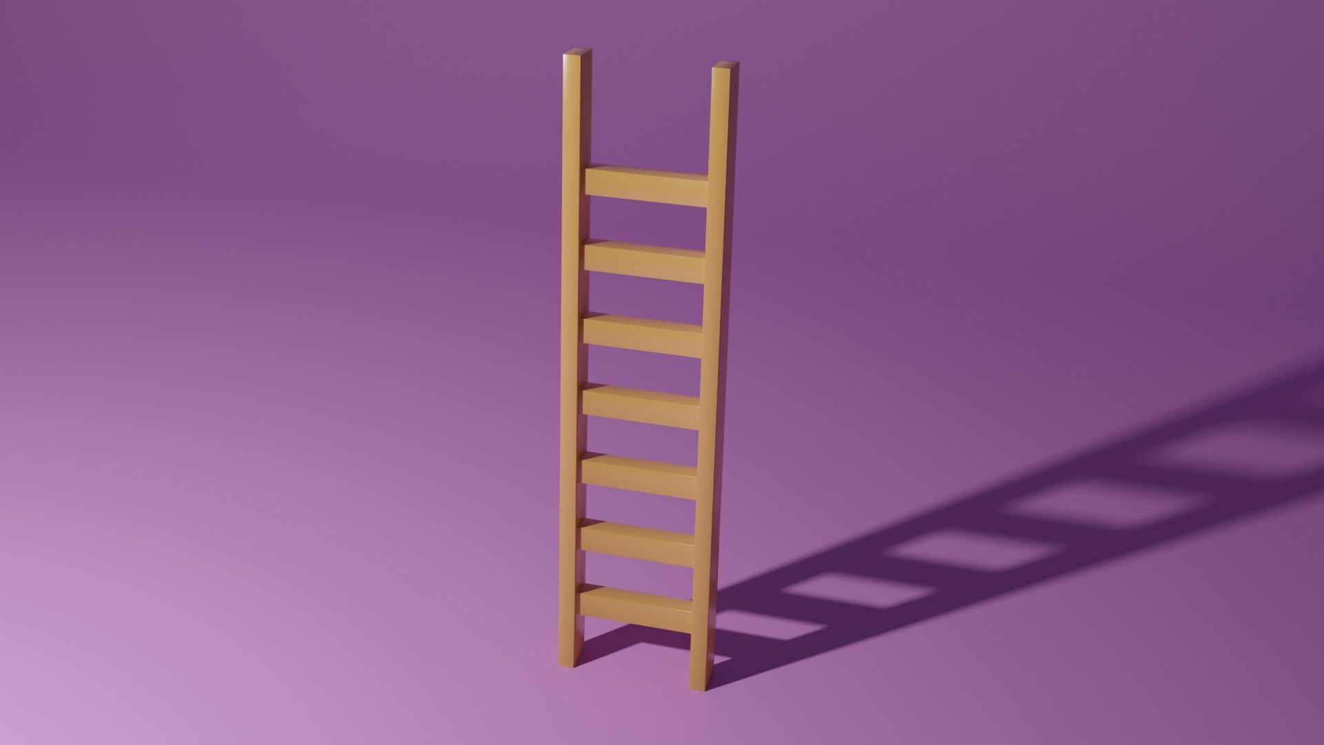 3D model Ladders wooden ladder VR / AR / low-poly | CGTrader