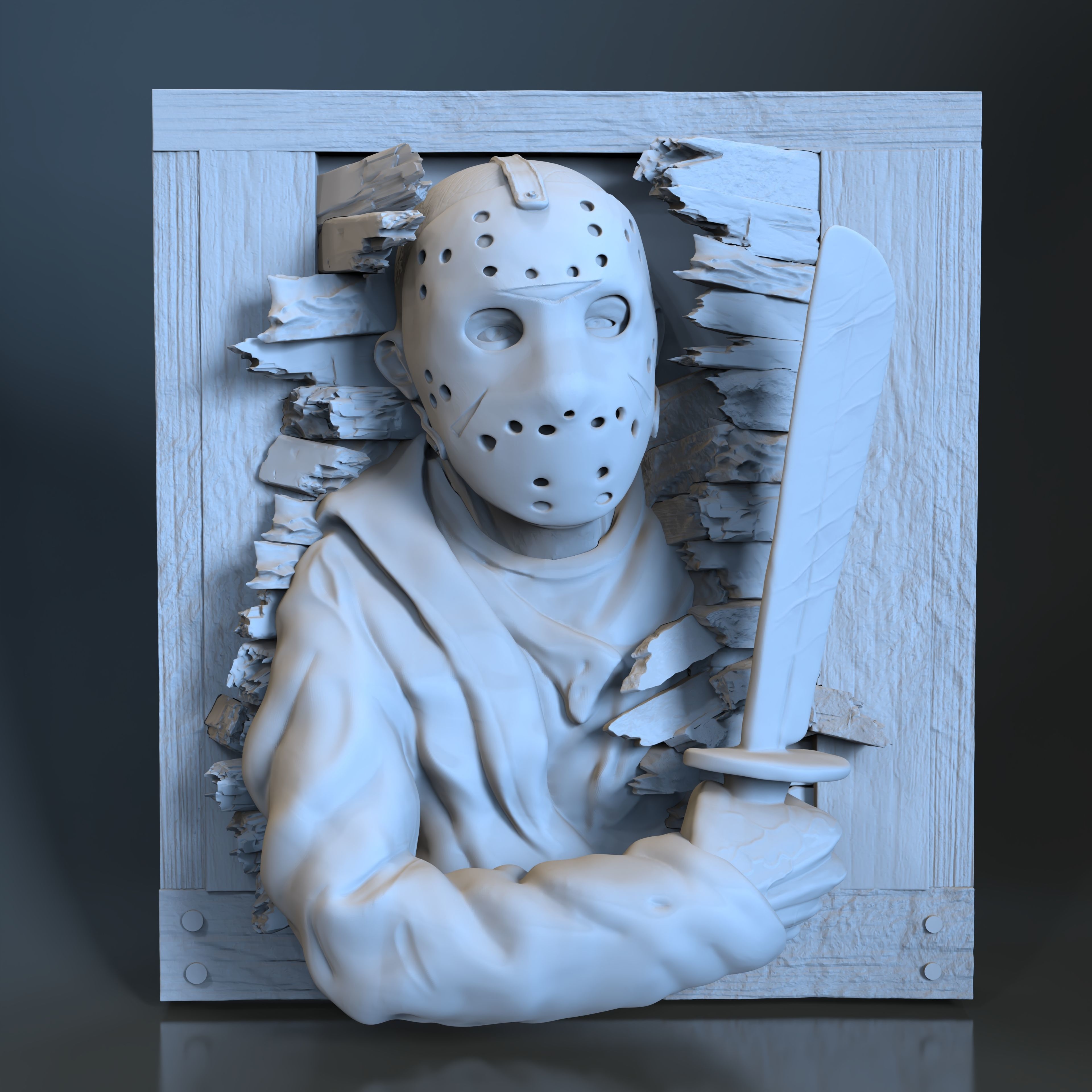 Jason Voorhees - Friday The 13th Wall Breaker 3D model 3D printable ...