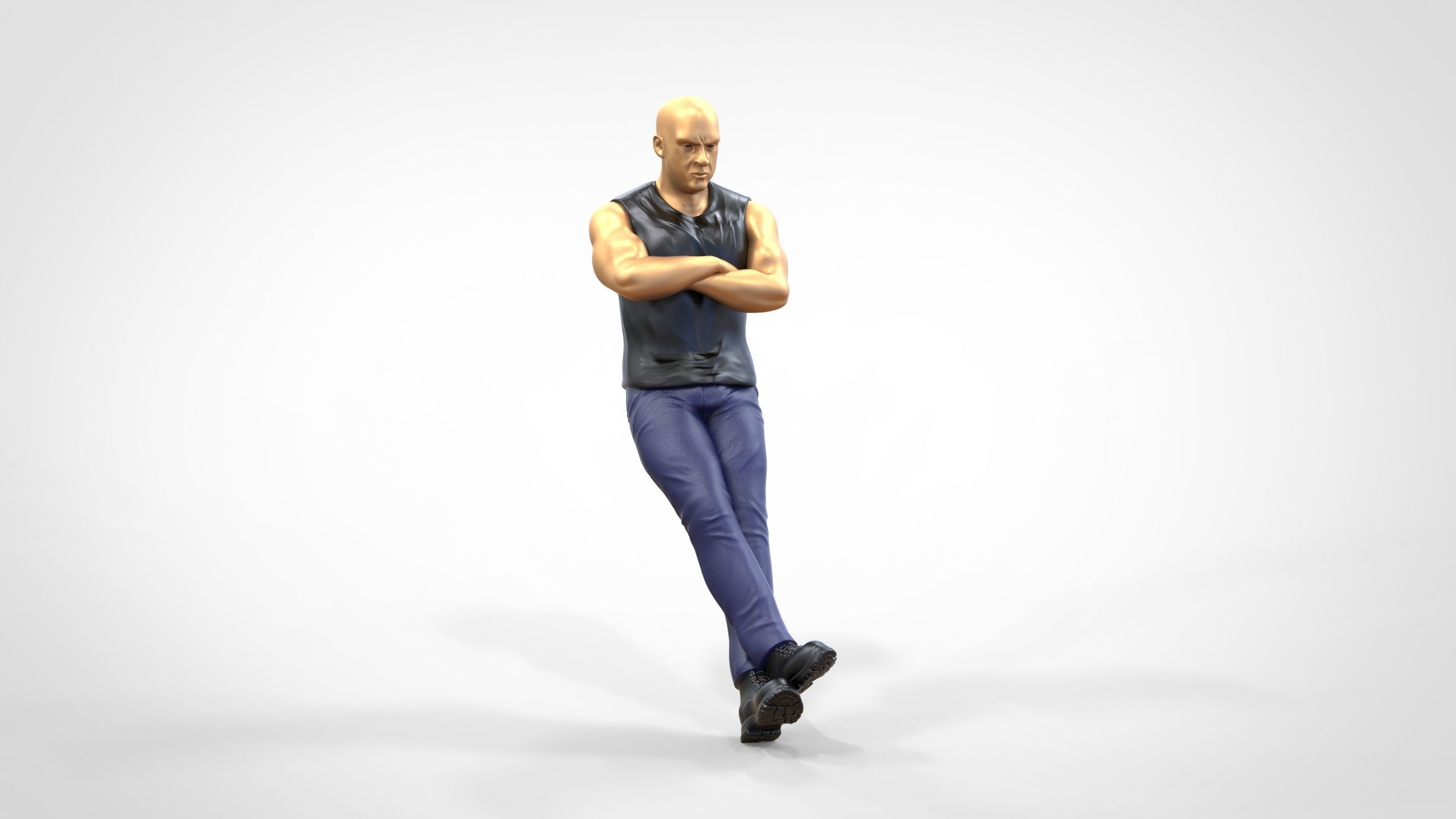 N2 F9 Dominic Toretto Vin Diesel in fast and furious 3D model 3D ...