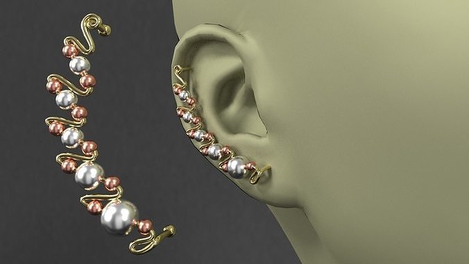 Ear cuffs 3D model | CGTrader
