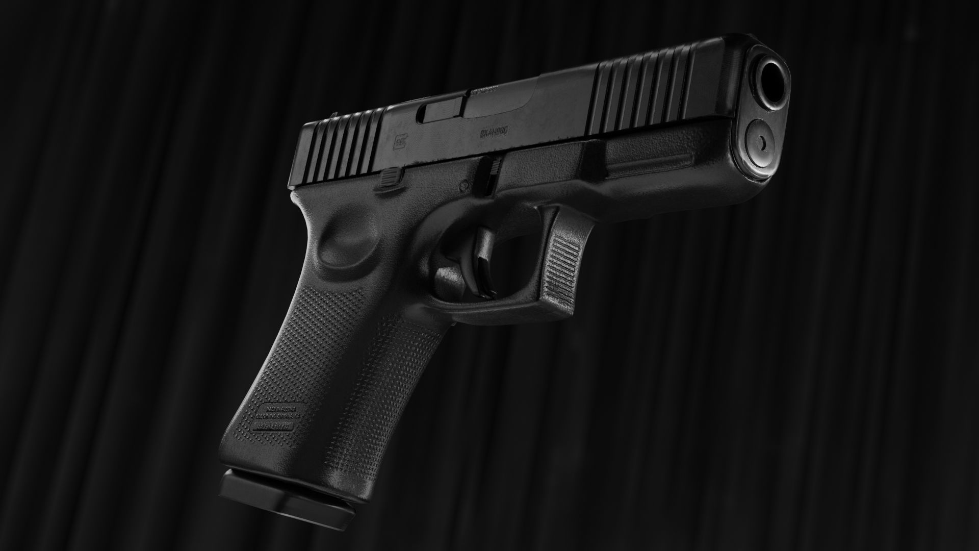 Glock 19 Gen 5 3D model rigged | CGTrader