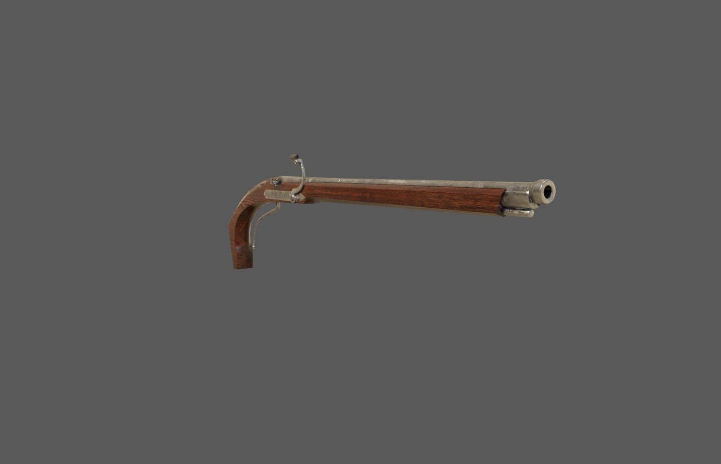 3D model 16th century Petronel Arquebus Halbhaken VR / AR / low-poly ...