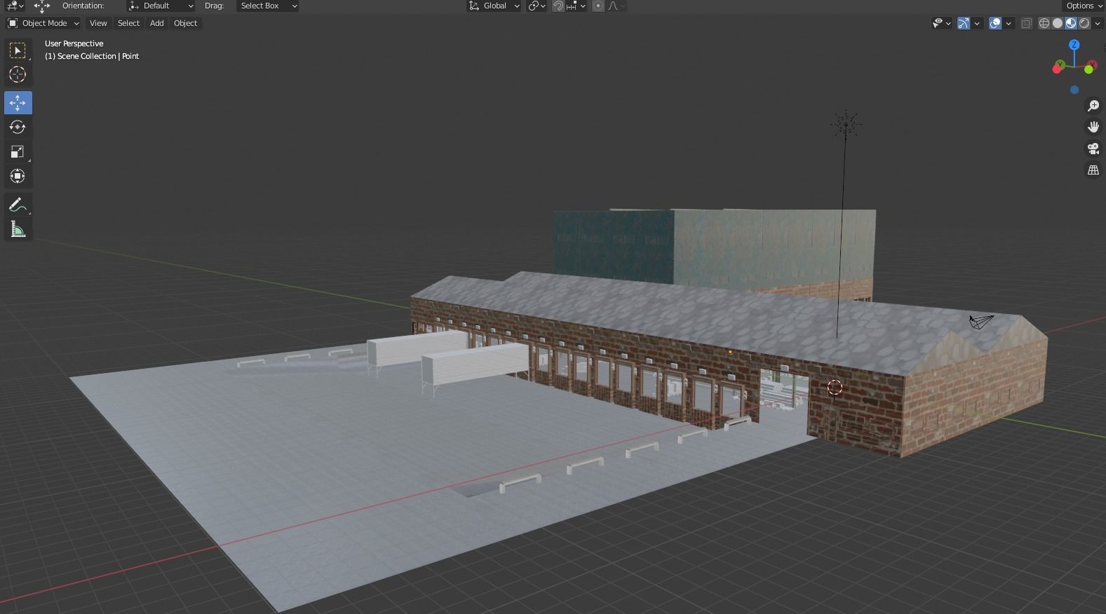 Warehouse interior and exterior 3d model 3D model 3D model | CGTrader