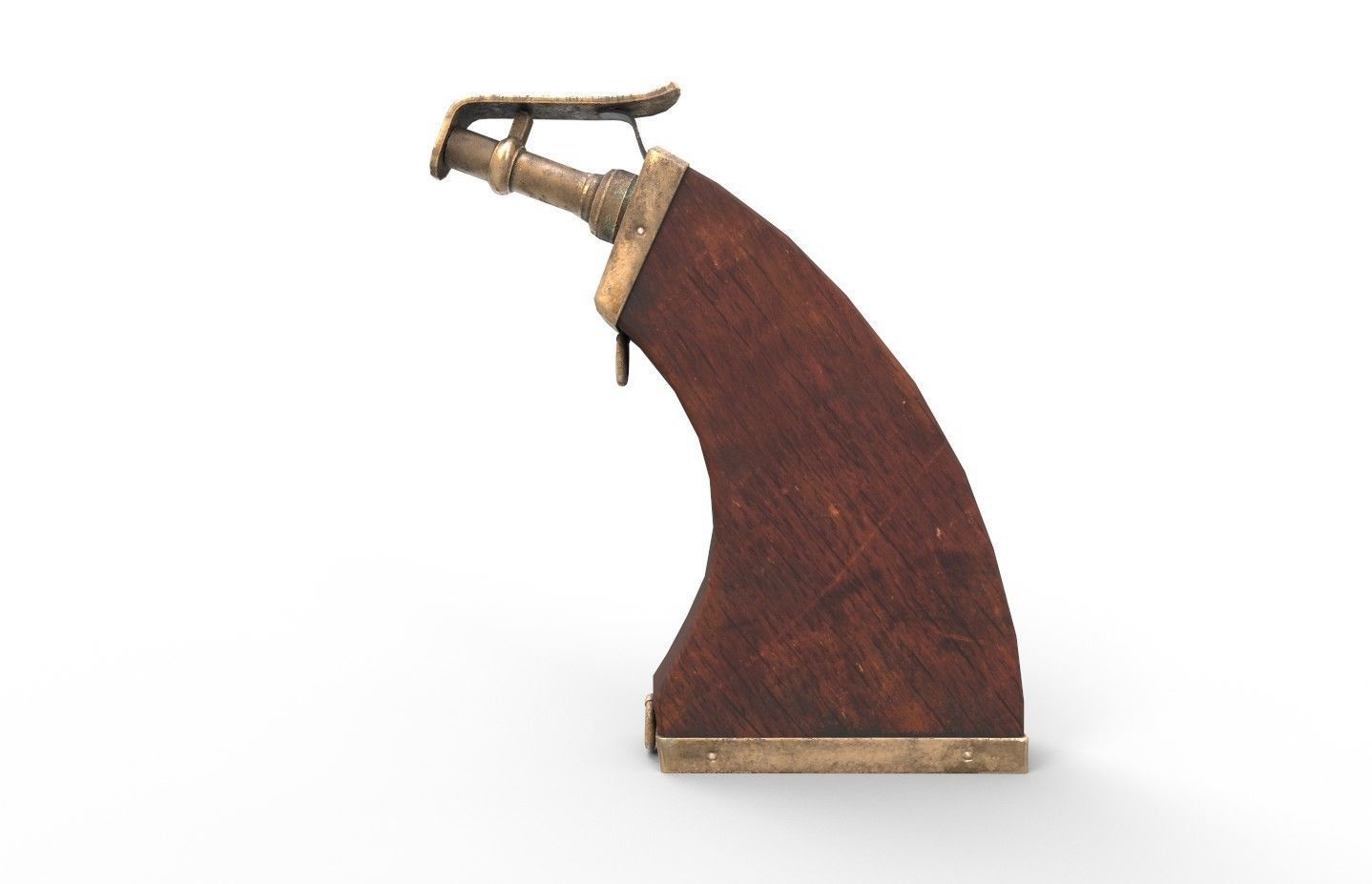 3D model 16th century gun powder flask version 2 VR / AR / low-poly ...