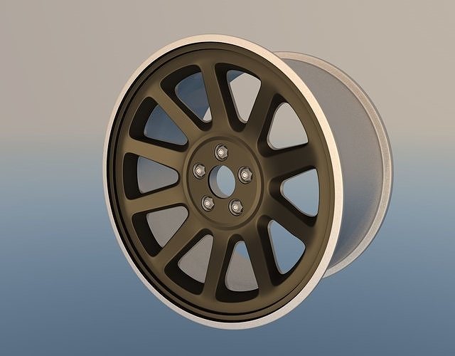 Car Rim and wheel bolt 3D model | CGTrader