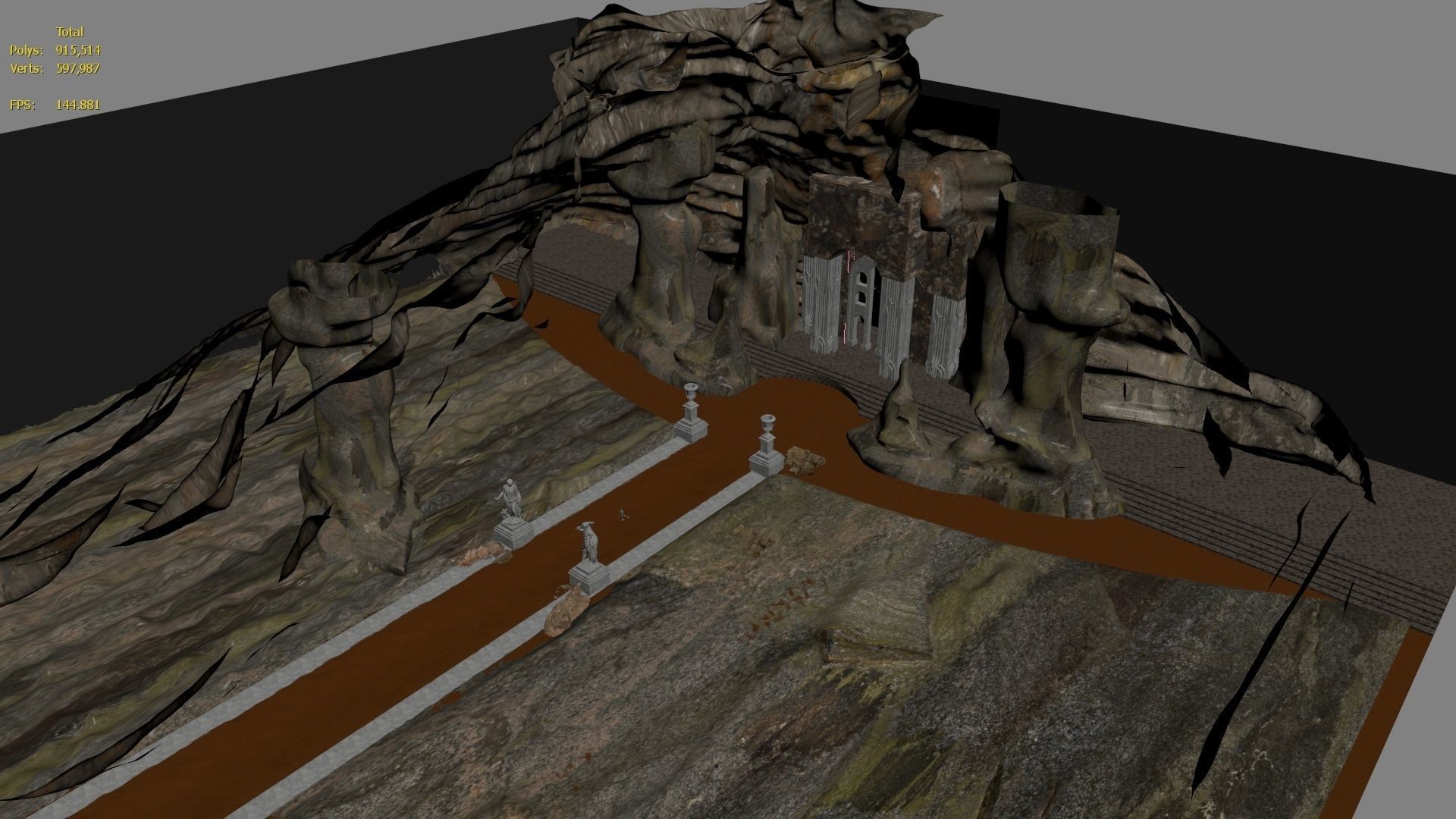 Ancient gates 3D model | CGTrader