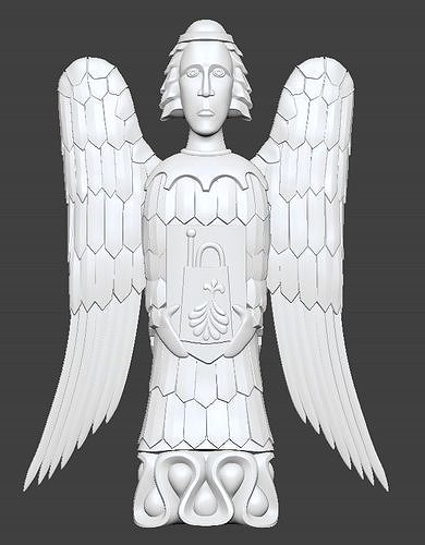 Guardian angel 15th century design 3D model 3D printable | CGTrader