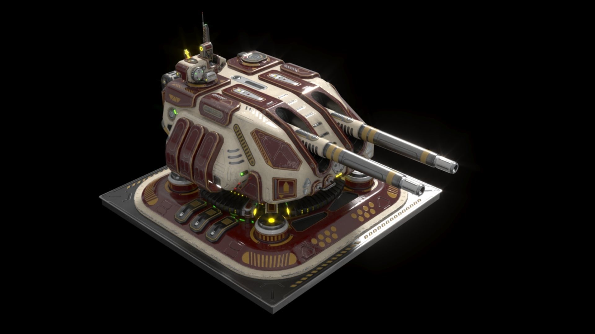 Imperial Large Cannon 3D model | CGTrader