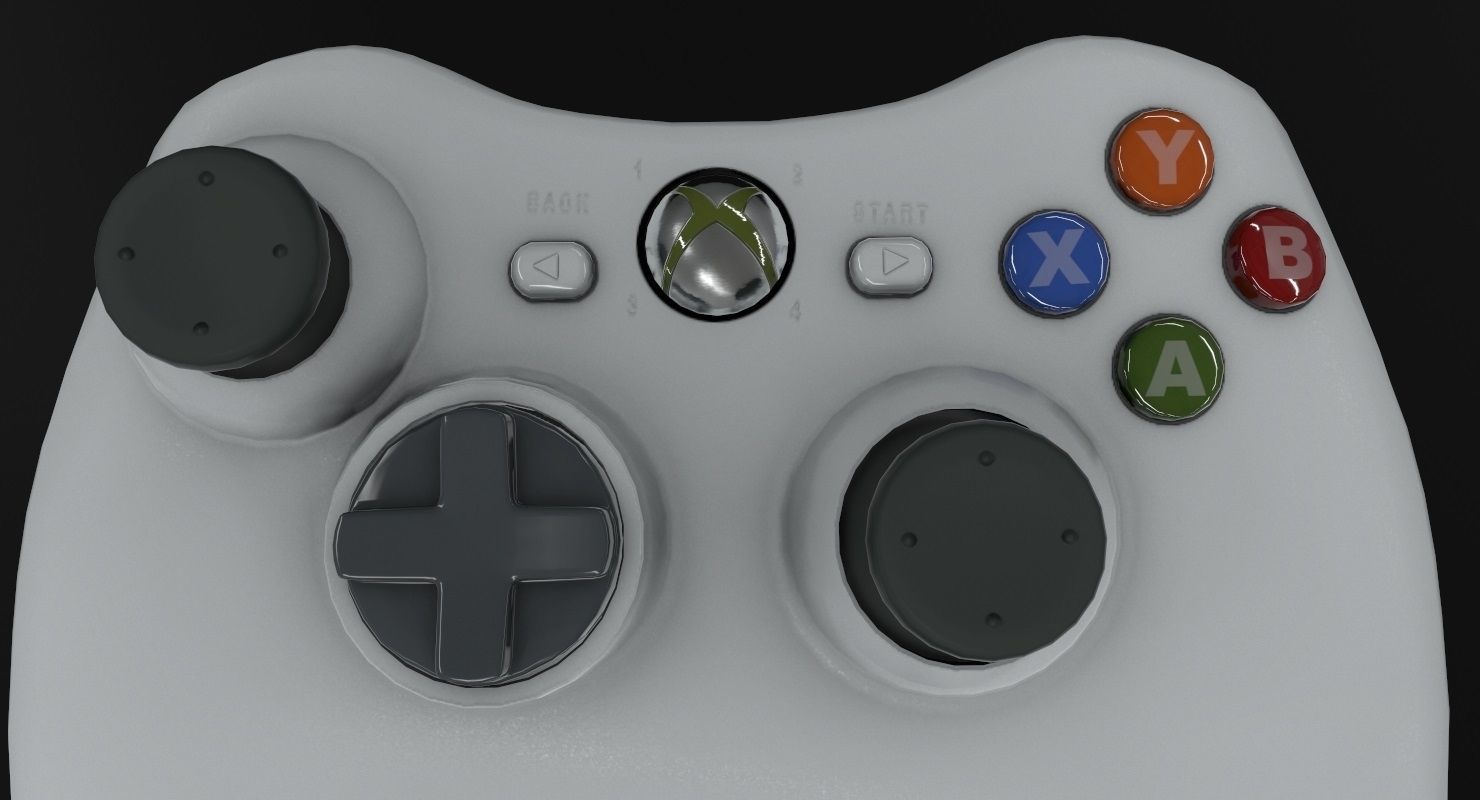 3D model XBox Controller White VR / AR / low-poly | CGTrader