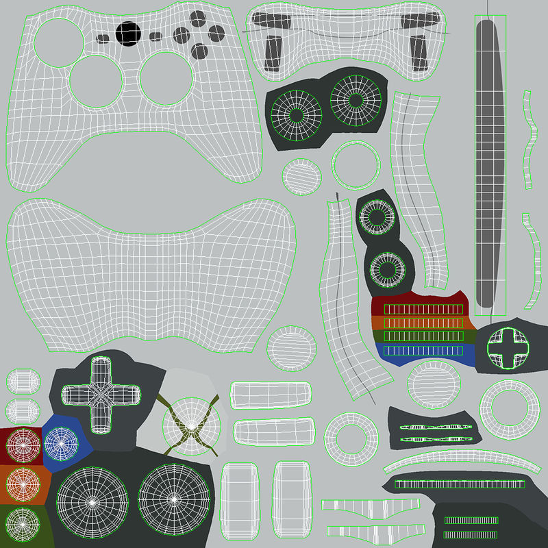 3D model XBox Controller White VR / AR / low-poly | CGTrader