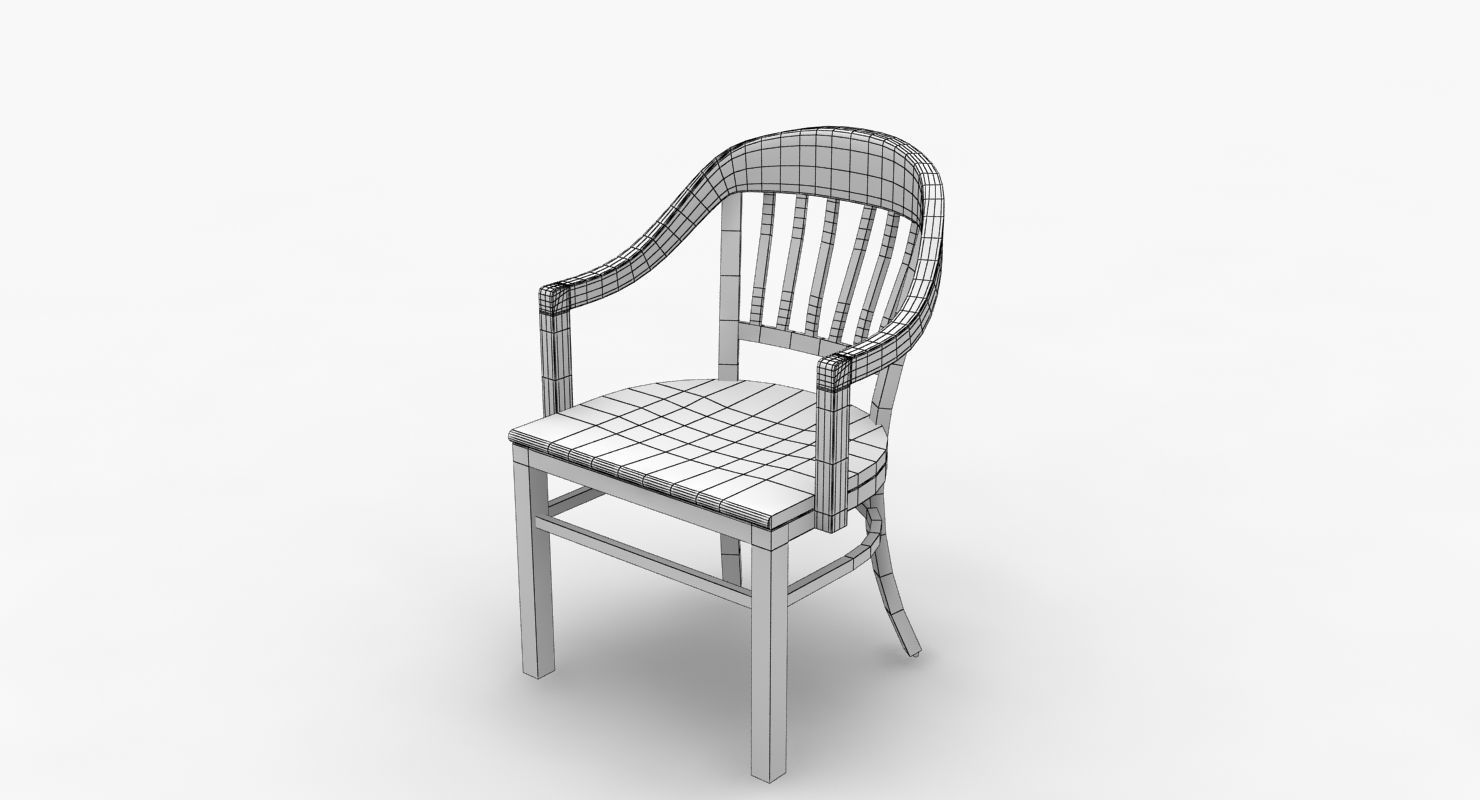 3D model Banker Chair VR / AR / low-poly | CGTrader