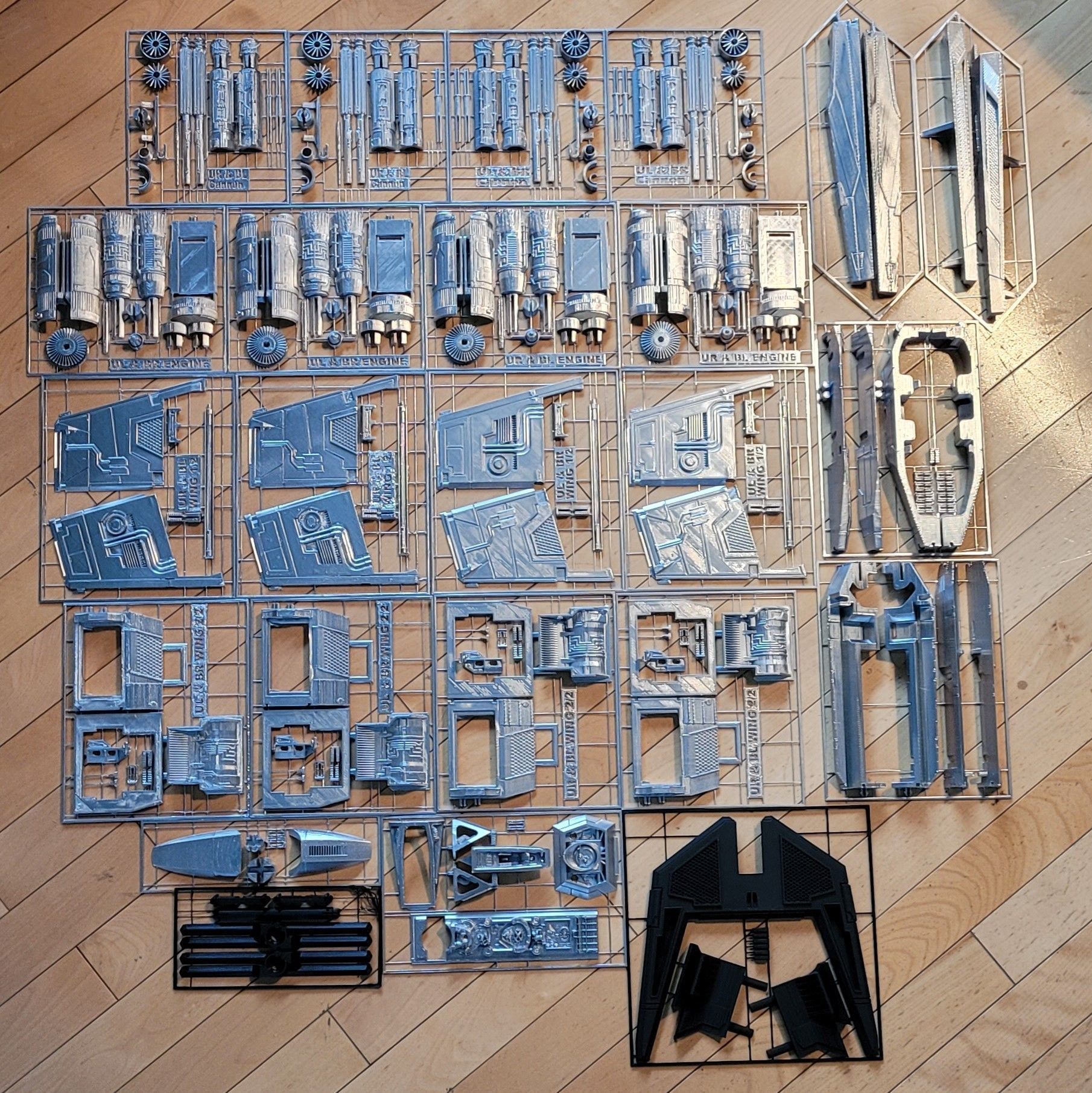 X-WING Model Kit STL files 3D model 3D printable | CGTrader