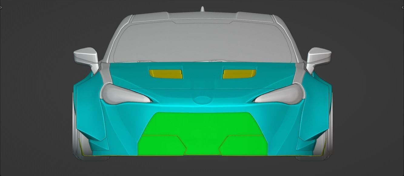 Toyota GT86 Karma V1 Number 06 BodyKit 3D model | CGTrader