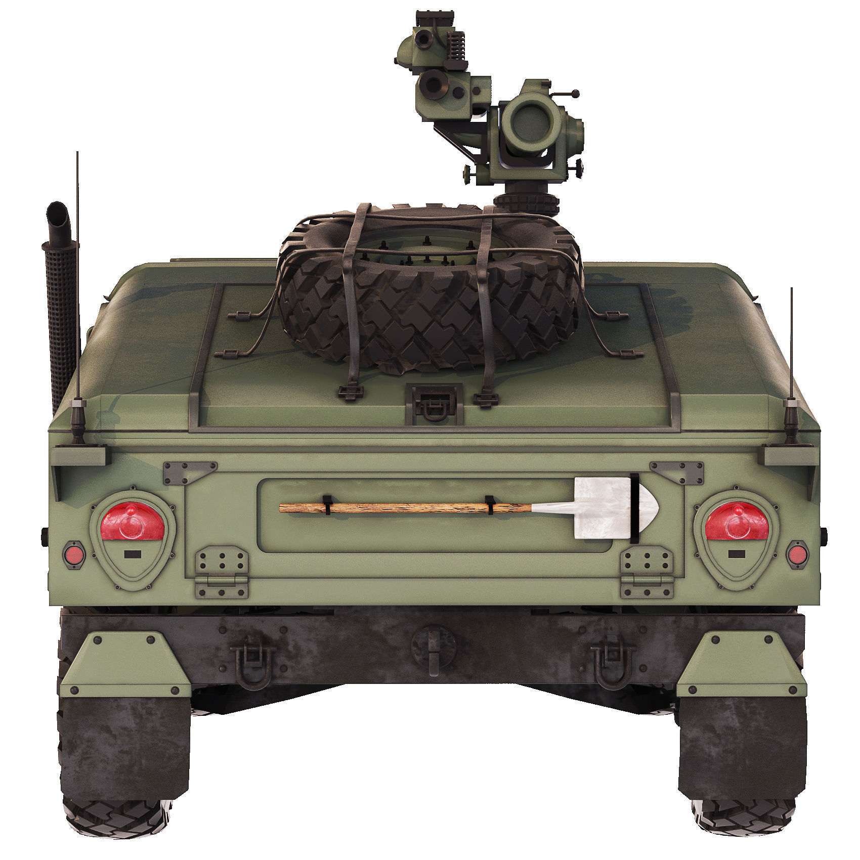 Humvee Military M1046 TOW Missile 2006 3D model | CGTrader