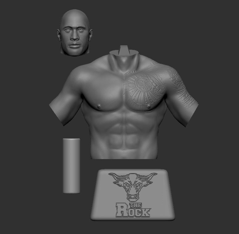 The Rock 3D Printable 4 3D model 3D printable | CGTrader