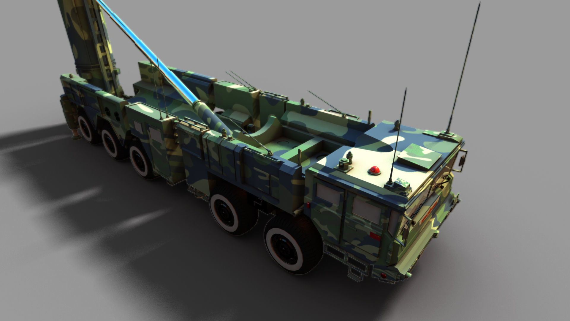 df-21c The dong feng 21 c medium-range ballistic missile 3D model ...