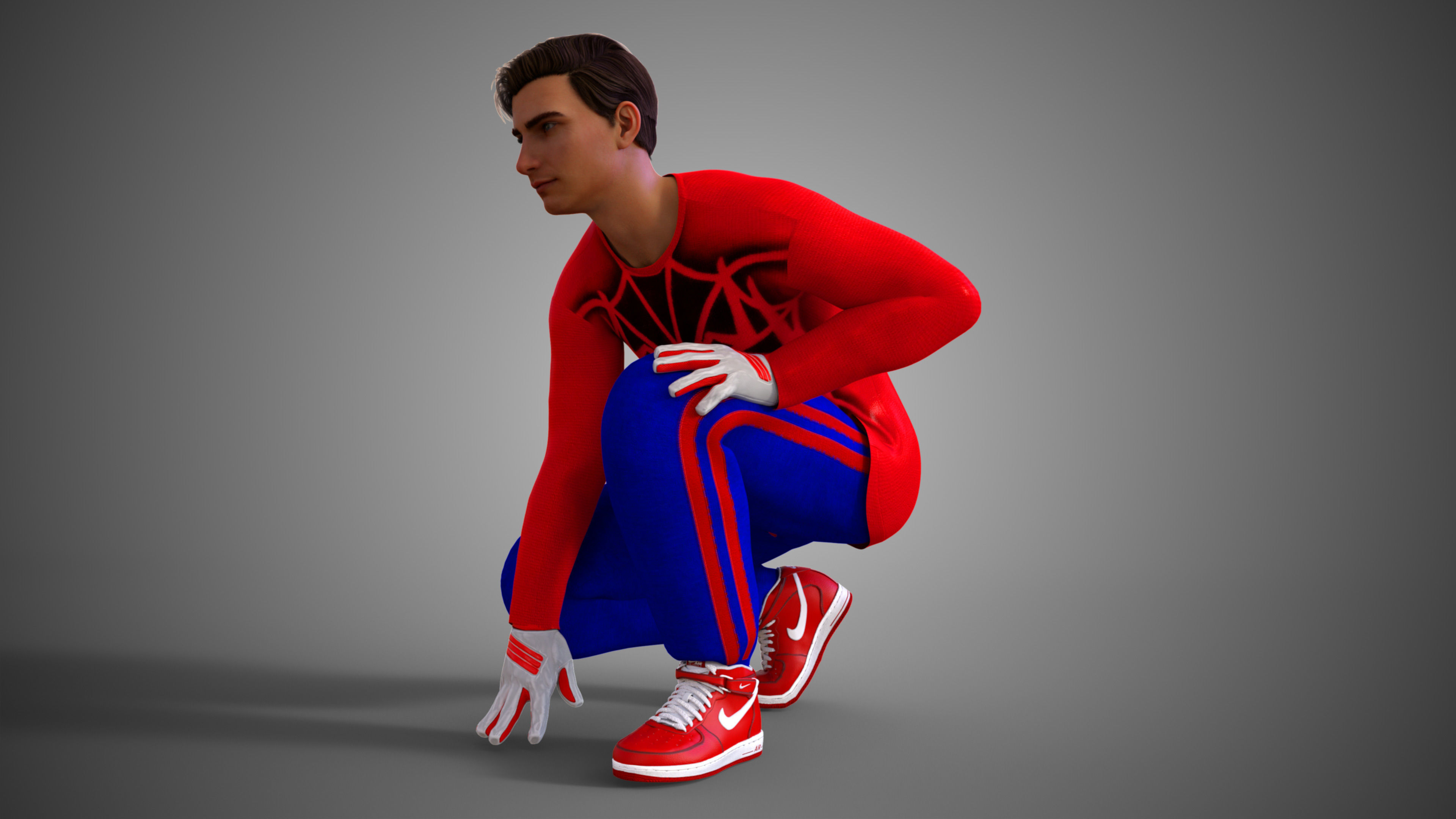 Human-Spider - Spider-Man 2002 Tobey Maguire 3D model animated rigged ...