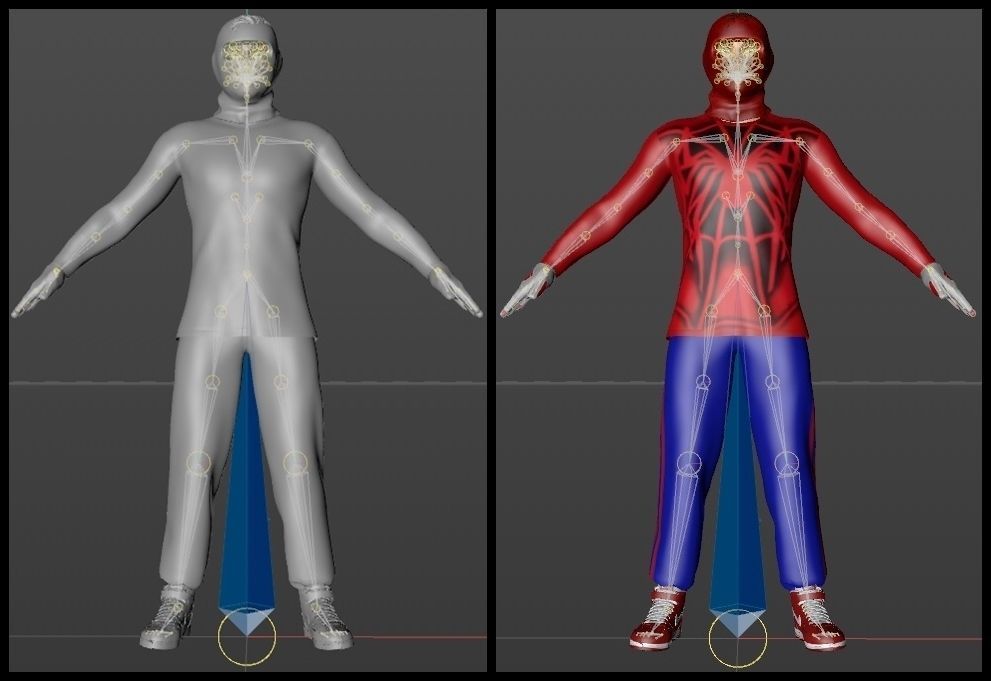Human-Spider - Spider-Man 2002 Tobey Maguire 3D model animated rigged ...