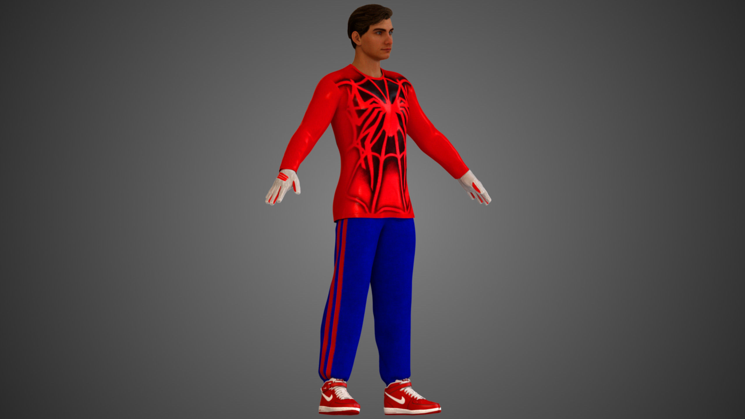 Human-Spider - Spider-Man 2002 Tobey Maguire 3D model animated rigged ...