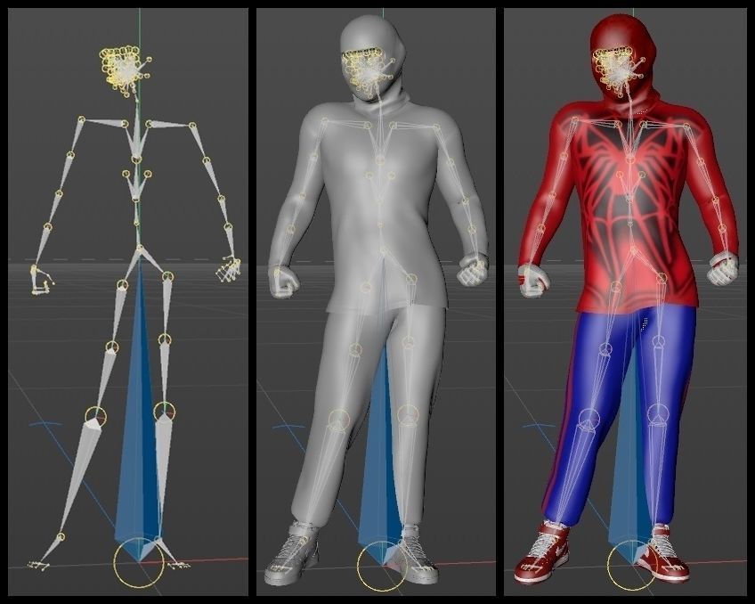 Human-Spider - Spider-Man 2002 Tobey Maguire 3D model animated rigged ...