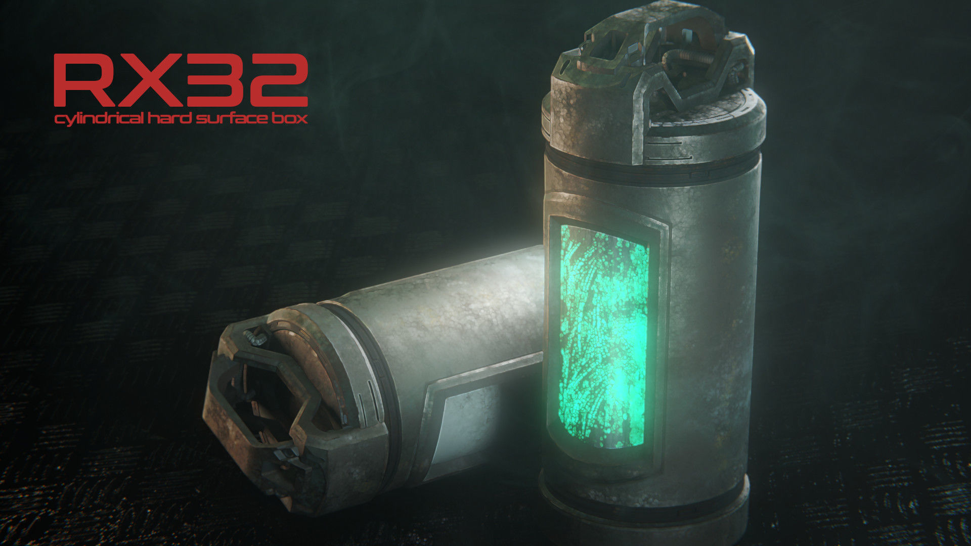 3D model Sci-Fi Canister Cylinder VR / AR / low-poly | CGTrader