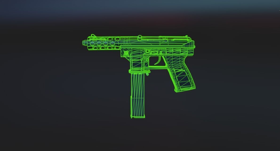 LOW POLY - Tec-9 Semi-Auto SMG free VR / AR / low-poly 3D model | CGTrader