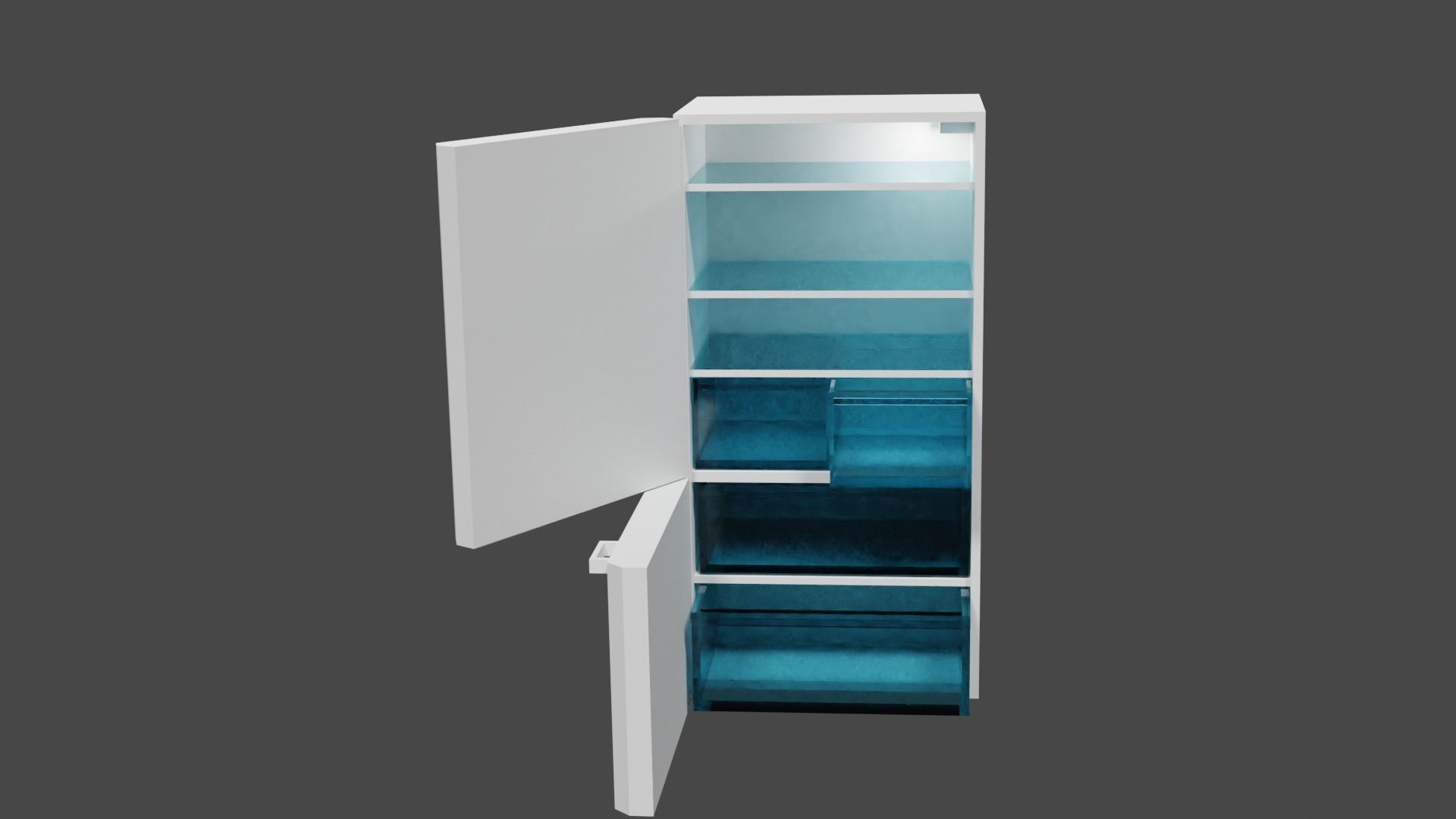 3D model Lowpoly Fridge cabinet with drawers VR / AR / low-poly | CGTrader
