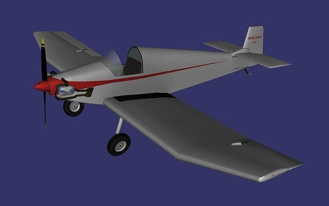 Jodel D9 bebe free VR / AR / low-poly 3D model | CGTrader