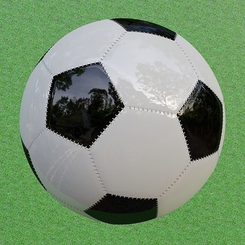 3D model Soccer ball low-poly game-ready VR / AR / low-poly | CGTrader