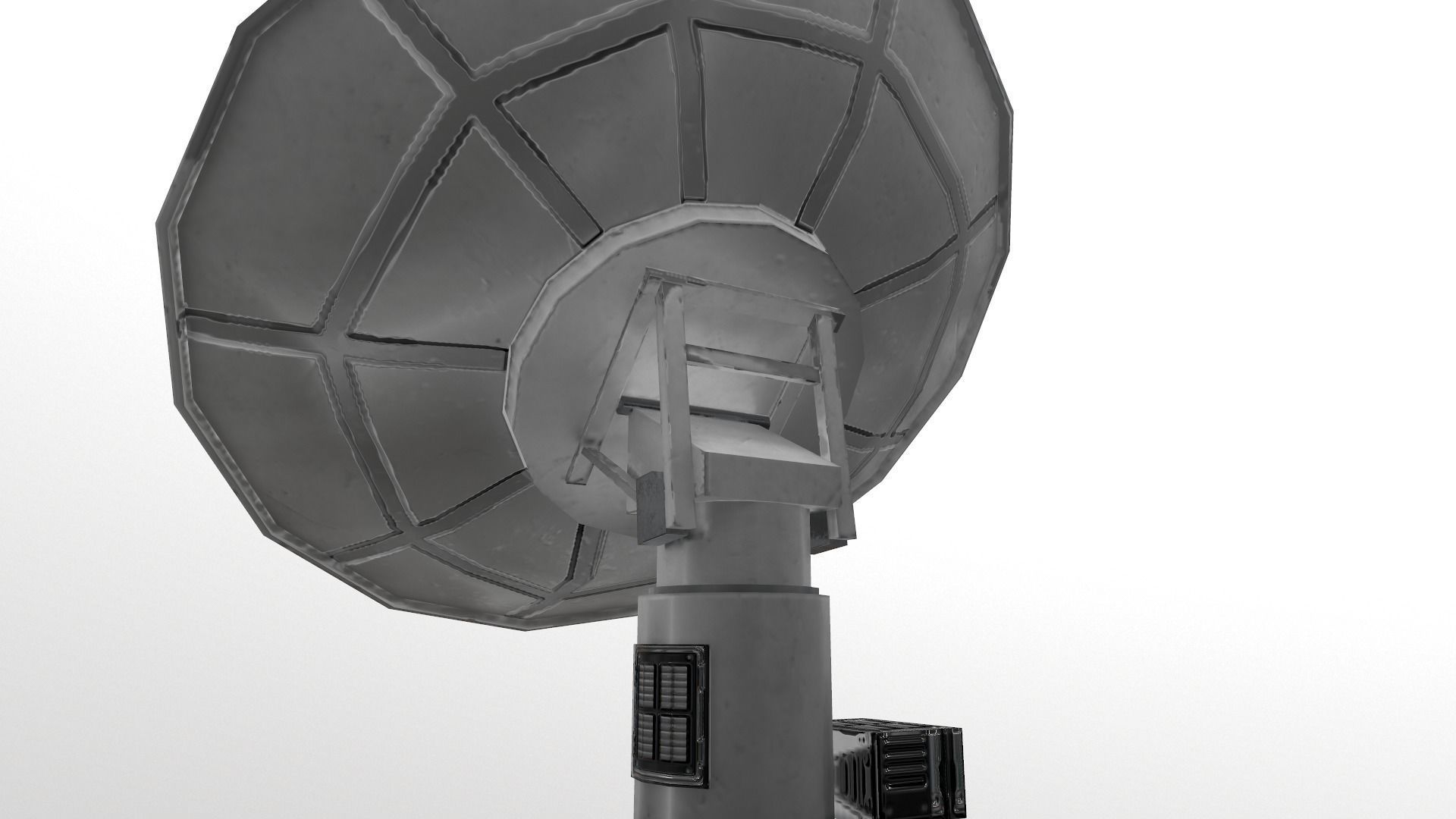 Low Poly Radio Dish free VR / AR / low-poly 3D model | CGTrader
