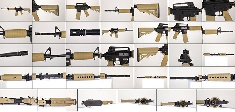 3D Scan and Photo Reference M4A1 RRA SA E01 EDGE 3D model | CGTrader