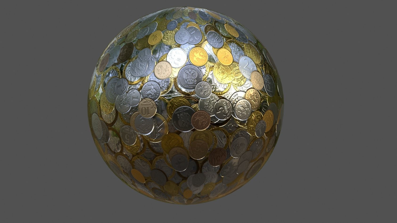 Modern Russian Coins Texture Material Texture | CGTrader