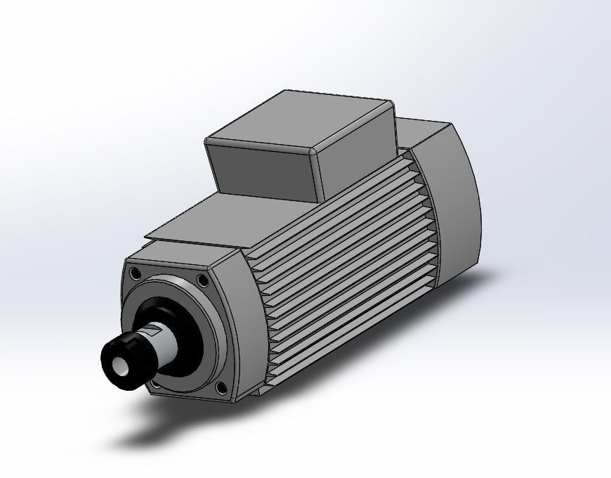 1-5 KW Hertz Spindle Motor 3D model animated | CGTrader